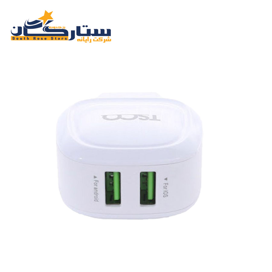 شارژر دیواری تسکو مدل TSCO TTC 46 به همراه کابل تبدیل microUSB